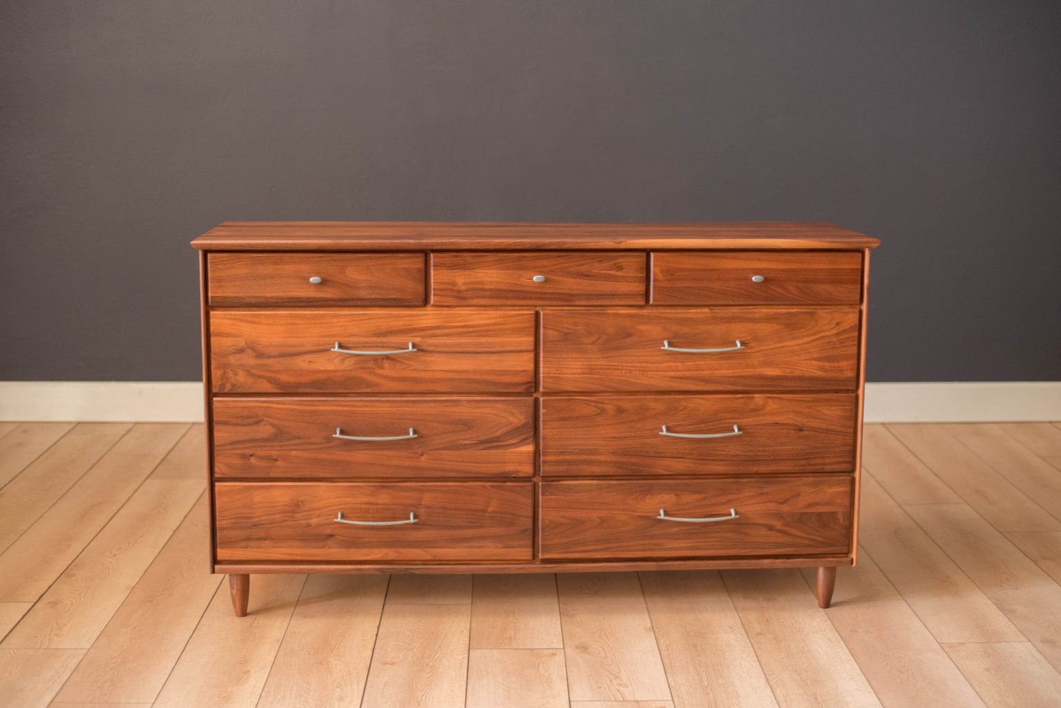 Mid Century Solid Walnut Dresser by ACE-HI - Mid Century Maddist