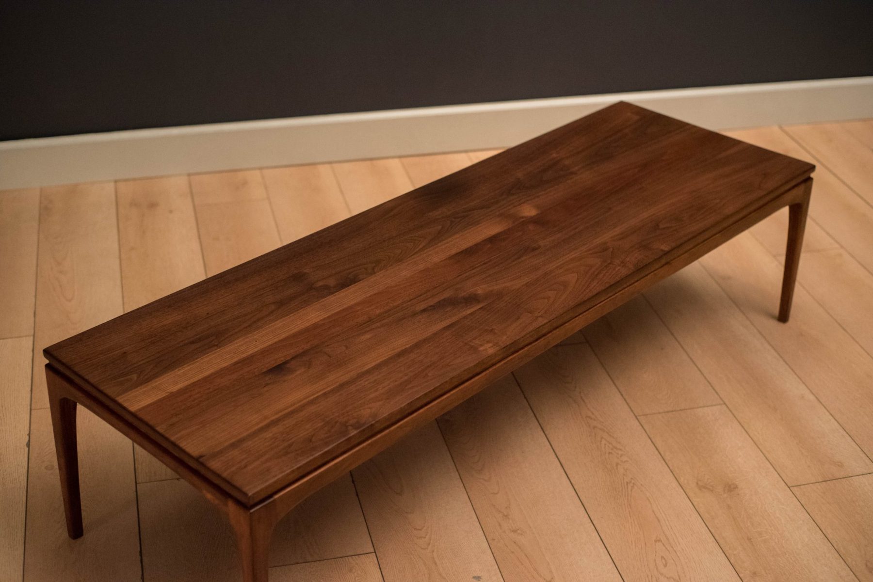 Vintage Solid Walnut Coffee Table by ACE-HI - Mid Century Maddist