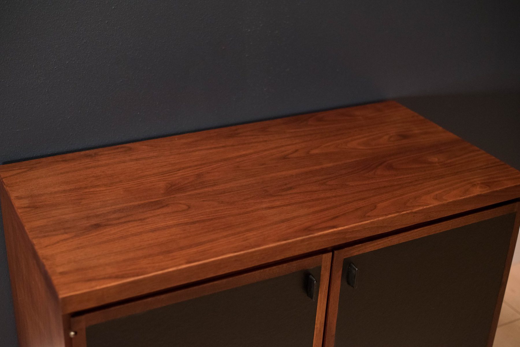 Mid Century Walnut Storage Cabinet - Mid Century Maddist