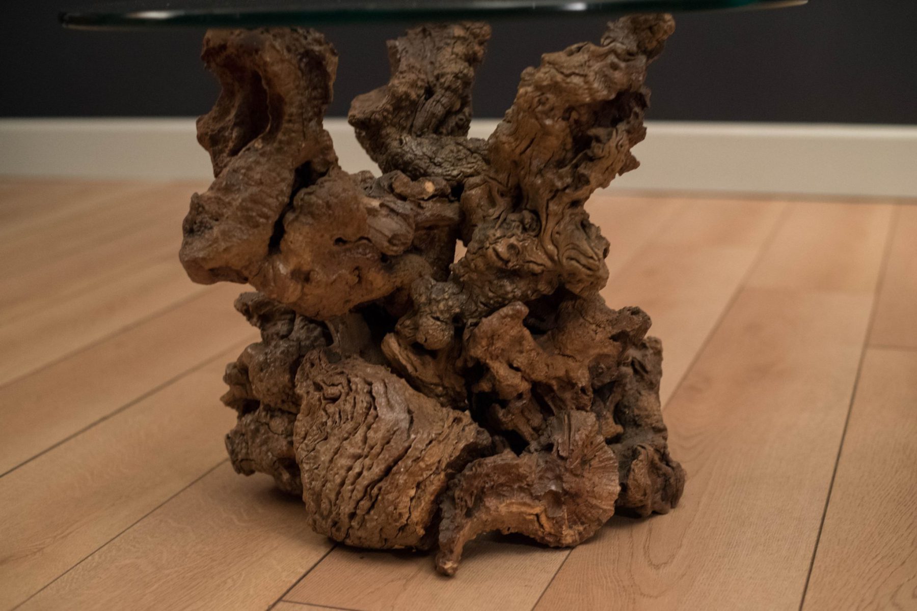 Vintage Pair of Burl Root End Tables - Mid Century Maddist