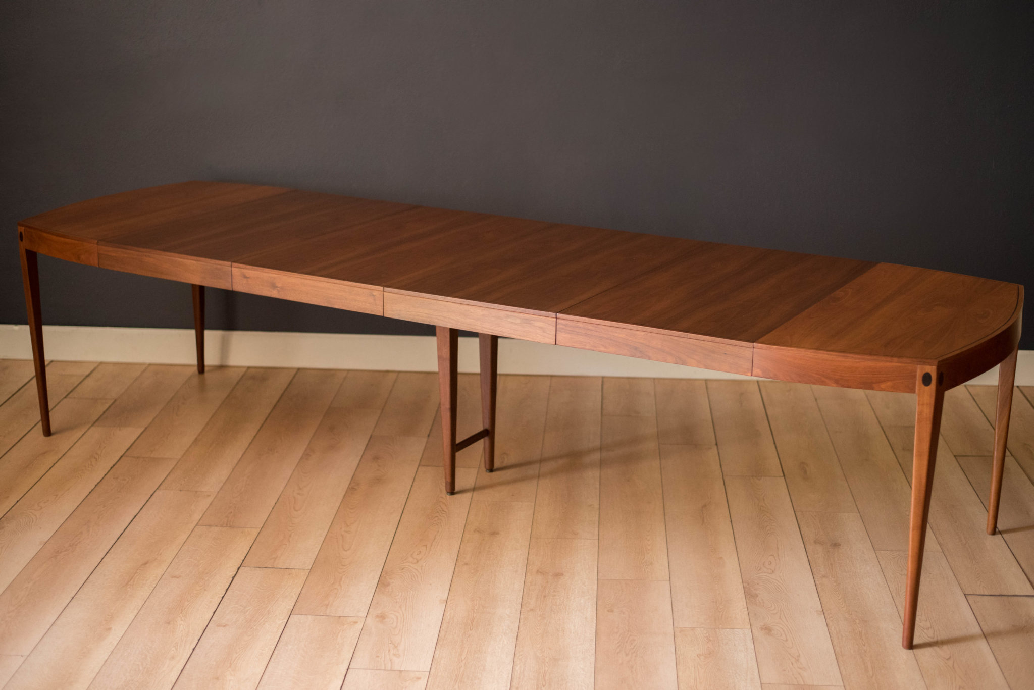 Vintage Walnut and Rosewood Directional Dining Table by Kipp Stewart ...