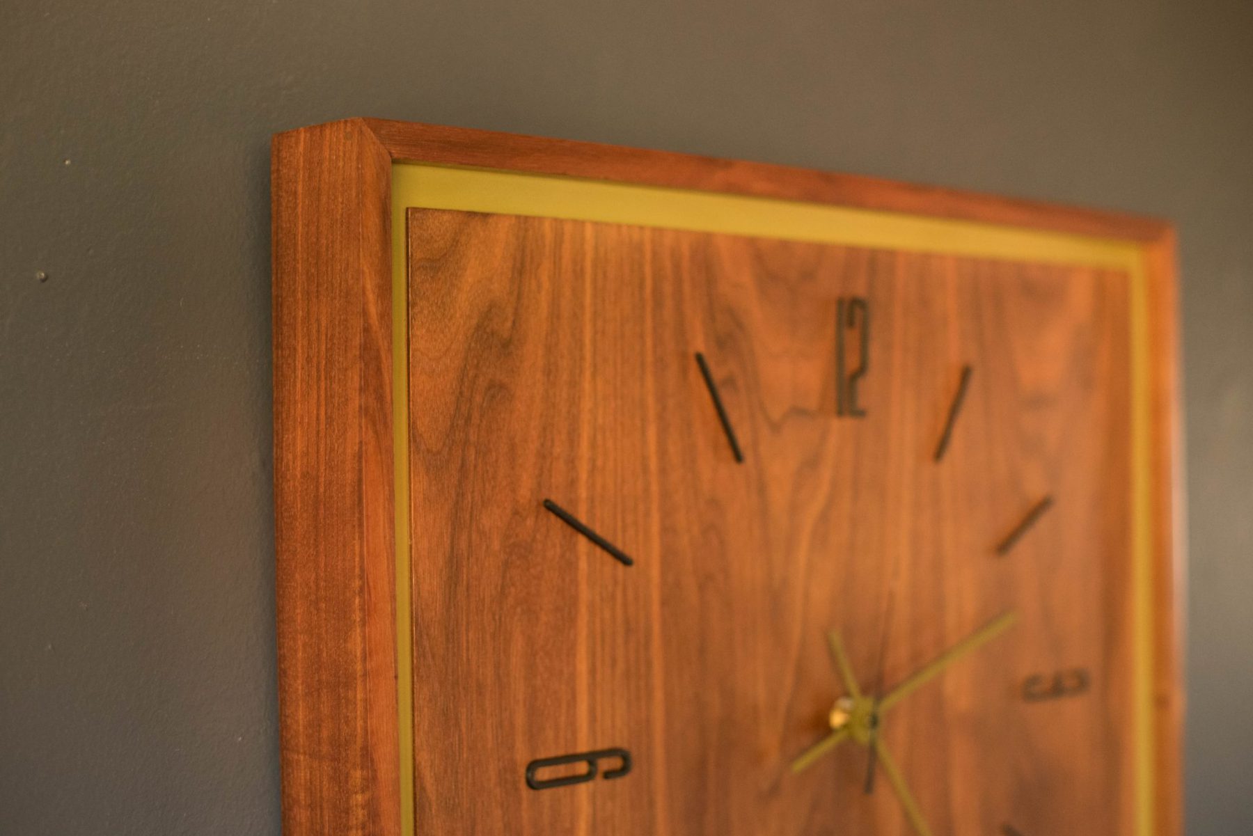 Mid-Century Modern Walnut Clock - Mid Century Maddist