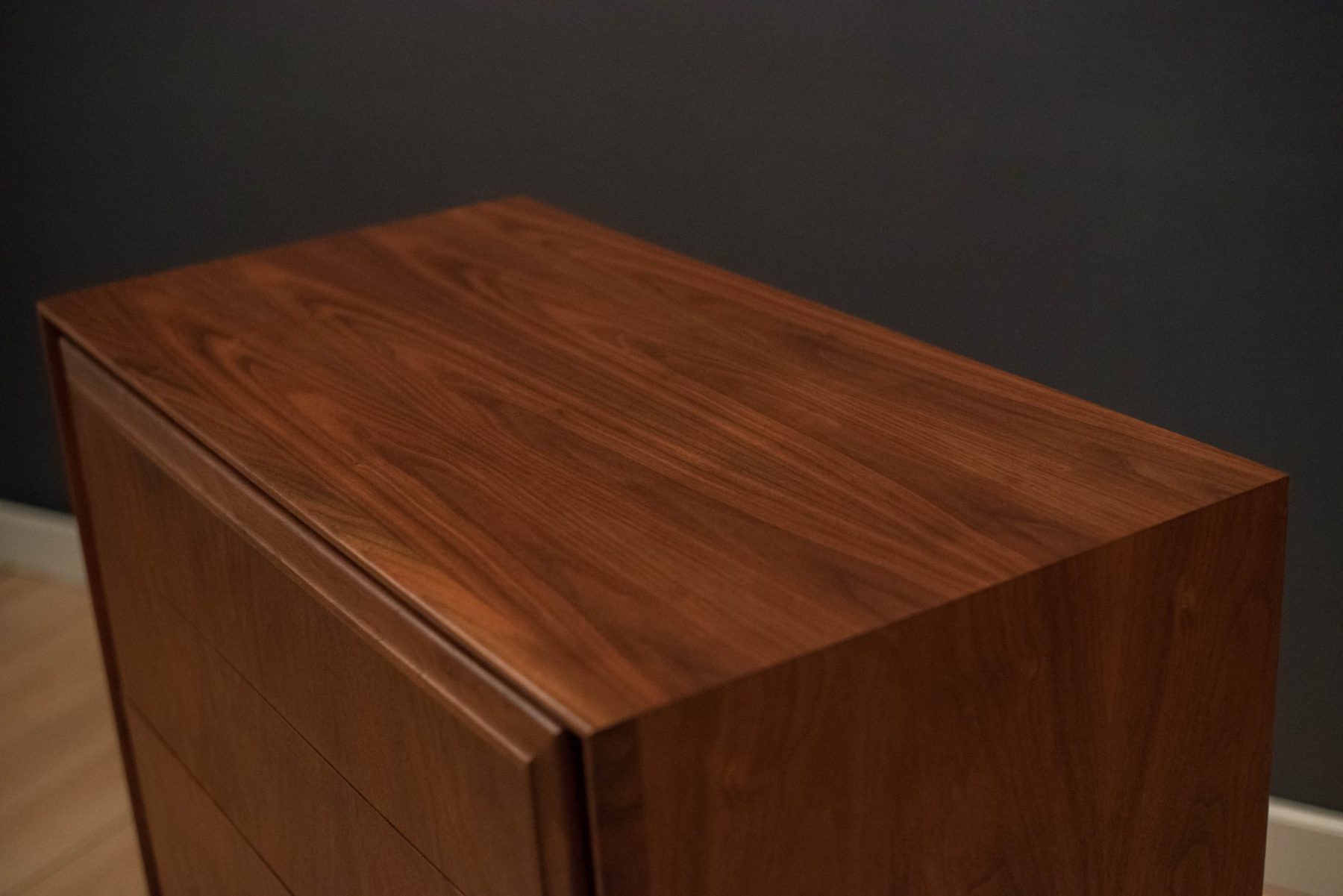 Mid Century Walnut Tall Dresser by Dillingham - Mid Century Maddist