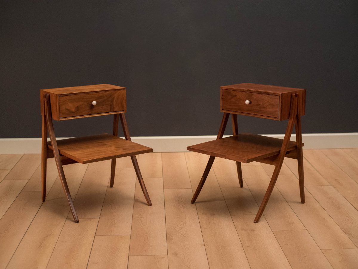 Pair of Mid Century Drexel Declaration Walnut End Tables - Mid Century ...