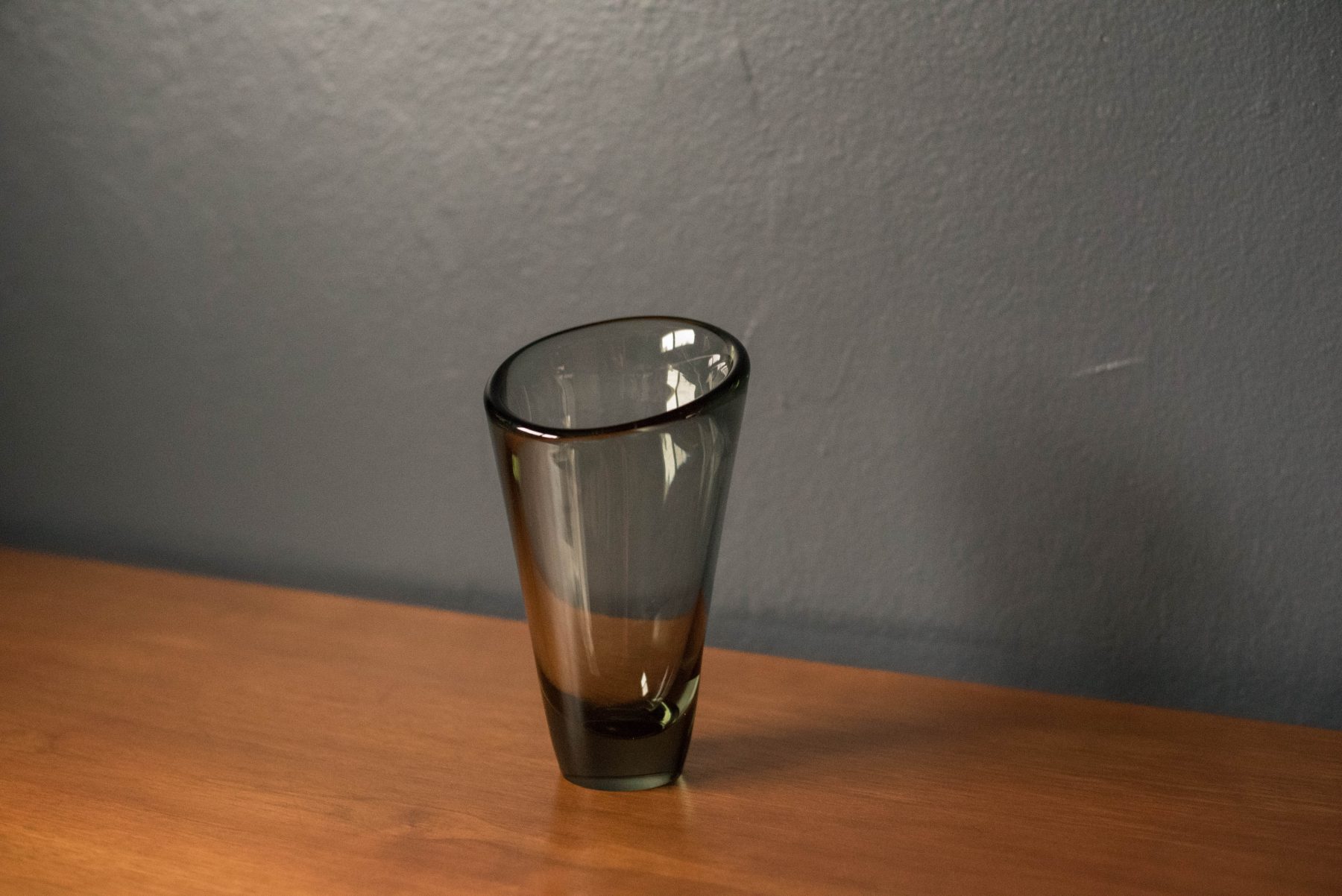 Vintage Danish Holmegaard Glass Vase by Per Lutken - Mid Century Maddist