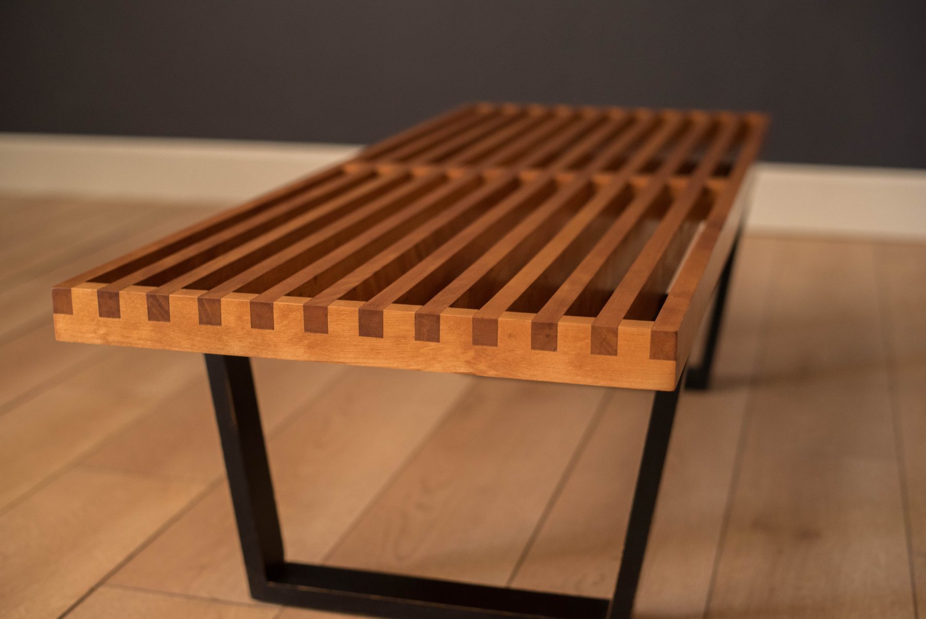 Vintage George Nelson Platform Slat Bench for Herman Miller - Mid ...