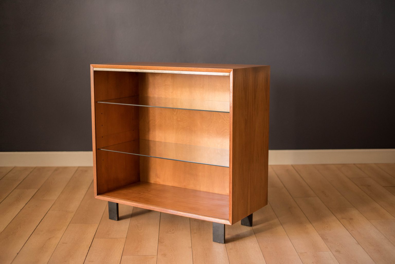 Vintage Walnut Basic Cabinet Series Bookcase by George Nelson for ...