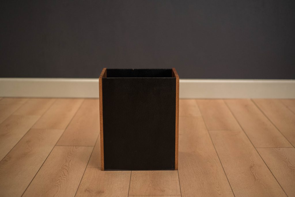 Mid Century Oak Waste Bin - Mid Century Maddist