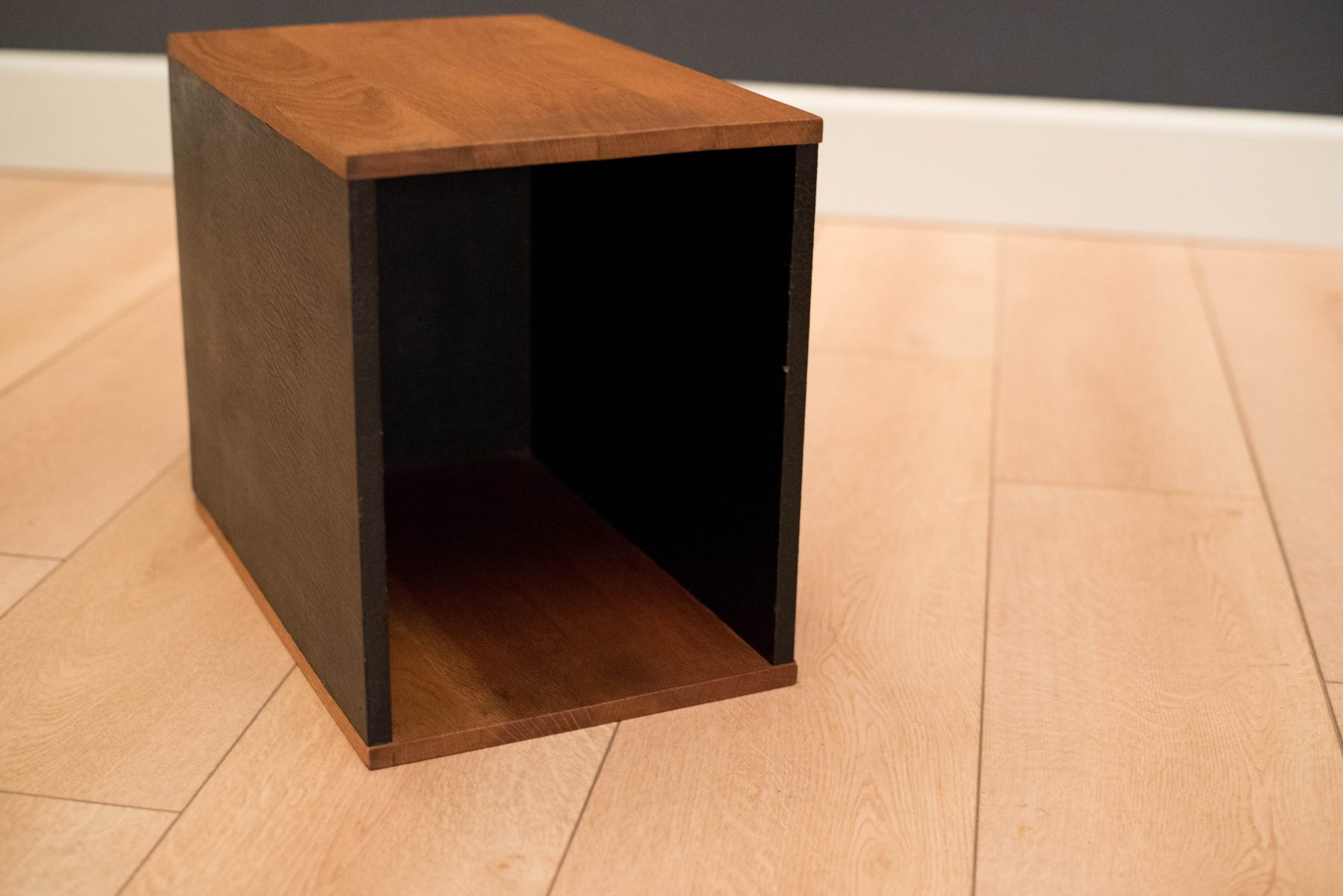 Mid Century Oak Waste Bin - Mid Century Maddist