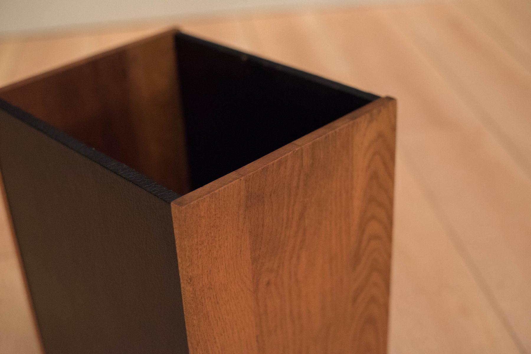 Mid Century Oak Waste Bin - Mid Century Maddist