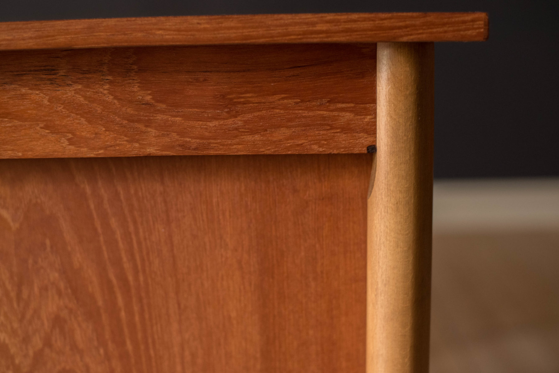 Vintage Teak Danish Writing Desk by Ejsing Mobelfabrik - Mid Century Maddist