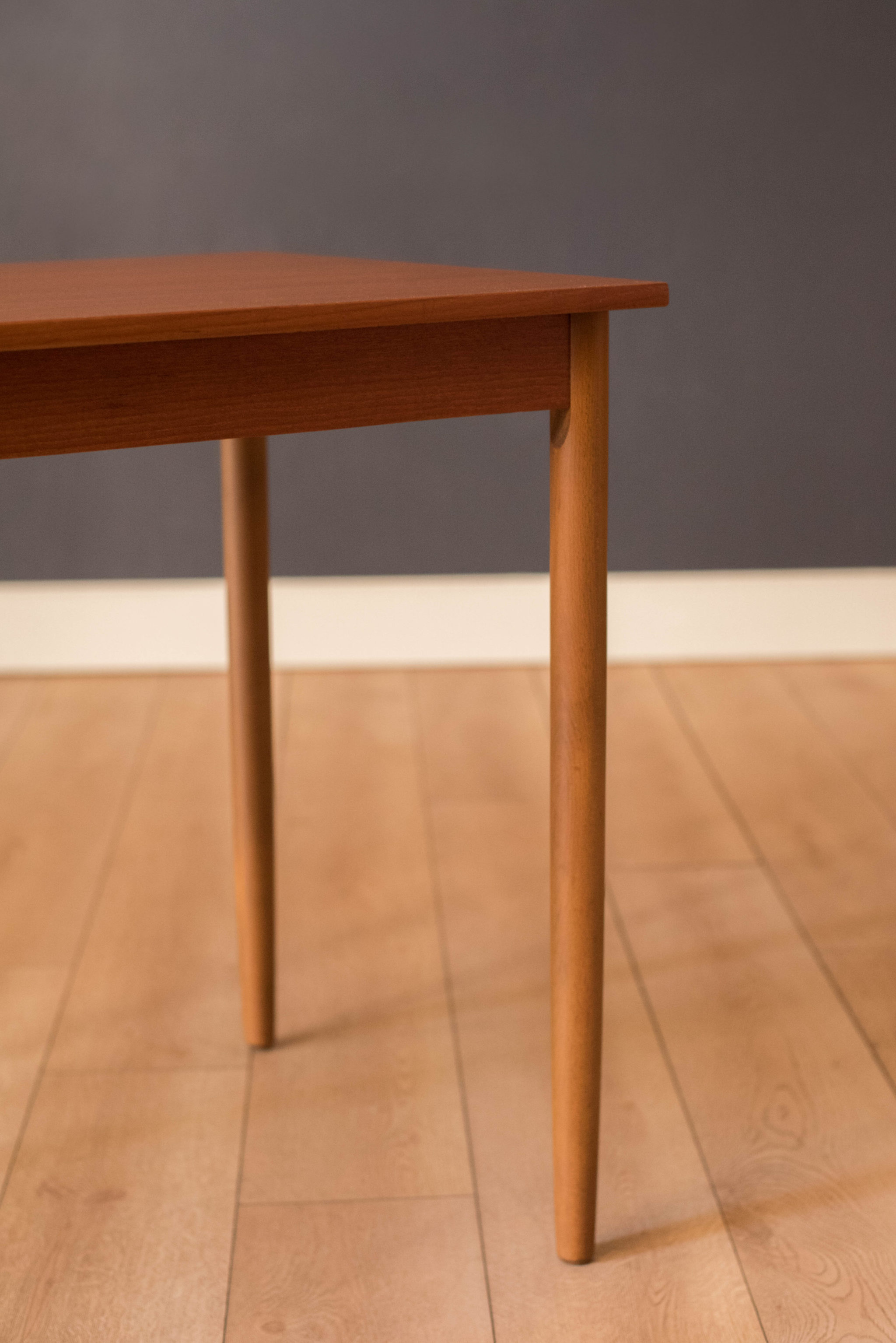 Vintage Teak Danish Writing Desk by Ejsing Mobelfabrik - Mid Century Maddist