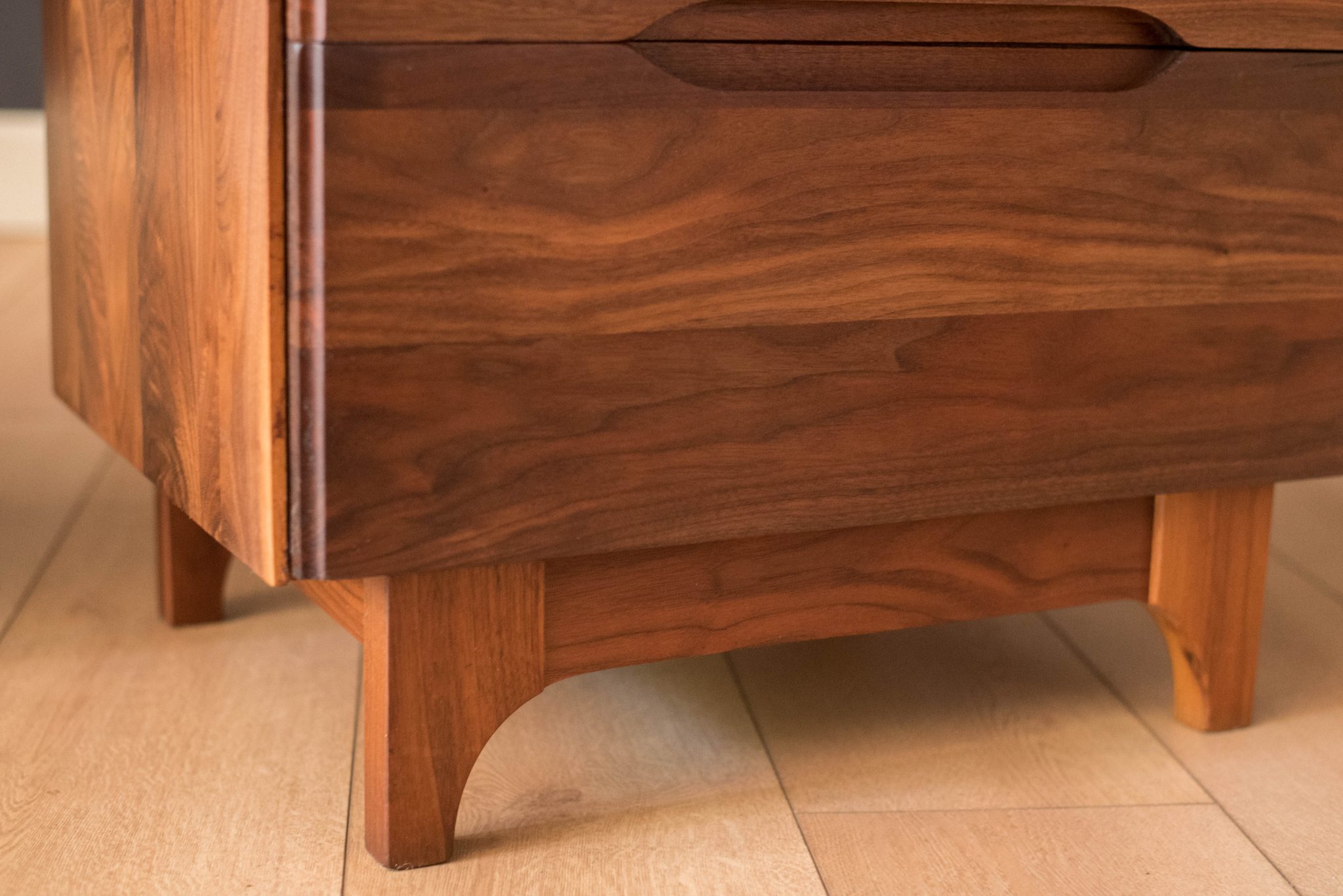 Pair of Mid-Century Modern Solid Walnut Nightstands - Mid Century Maddist Pair of Mid-Century Modern Solid Walnut Nightstands - Mid Century Maddist
