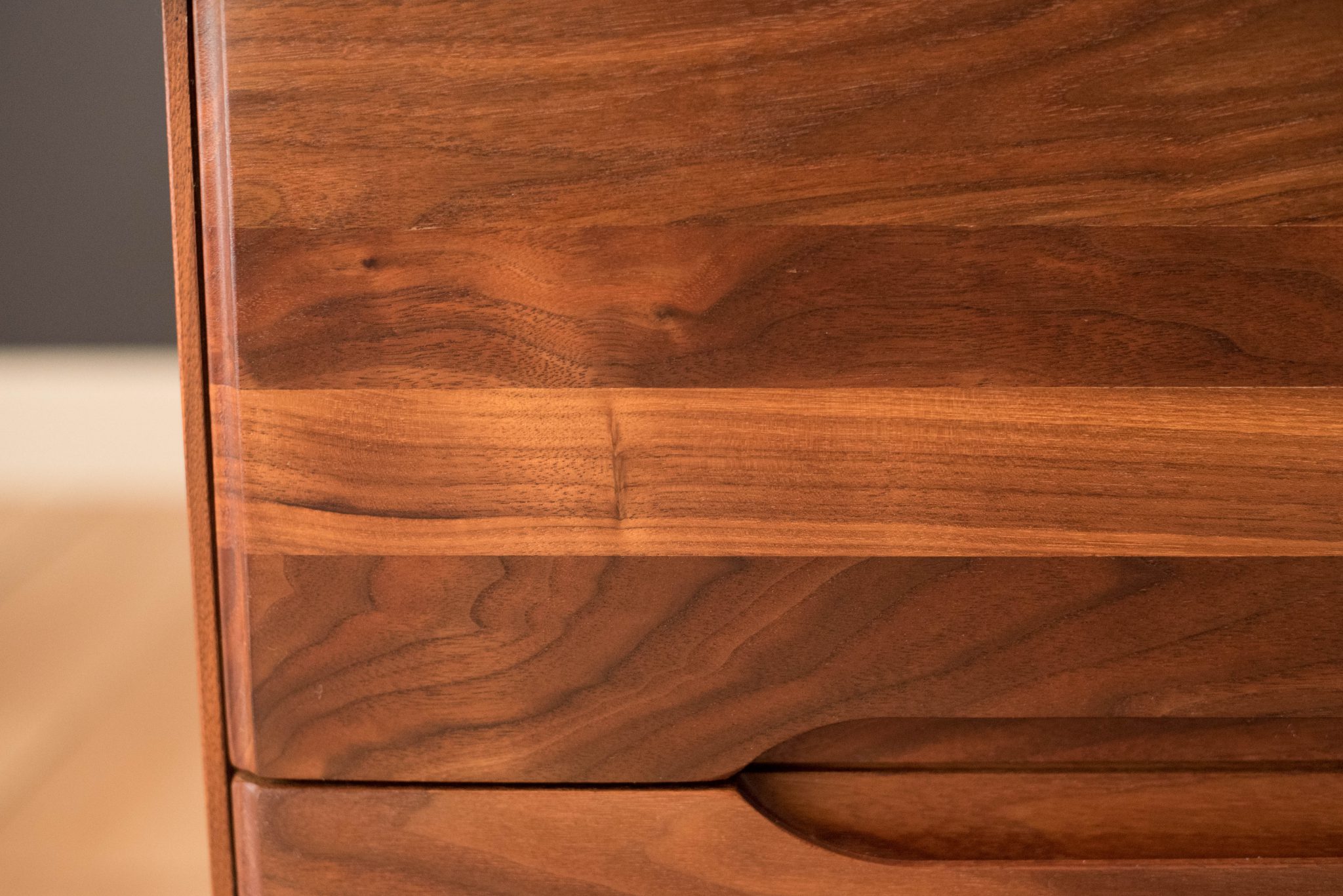 Pair of Mid-Century Modern Solid Walnut Nightstands - Mid Century Maddist Pair of Mid-Century Modern Solid Walnut Nightstands - Mid Century Maddist